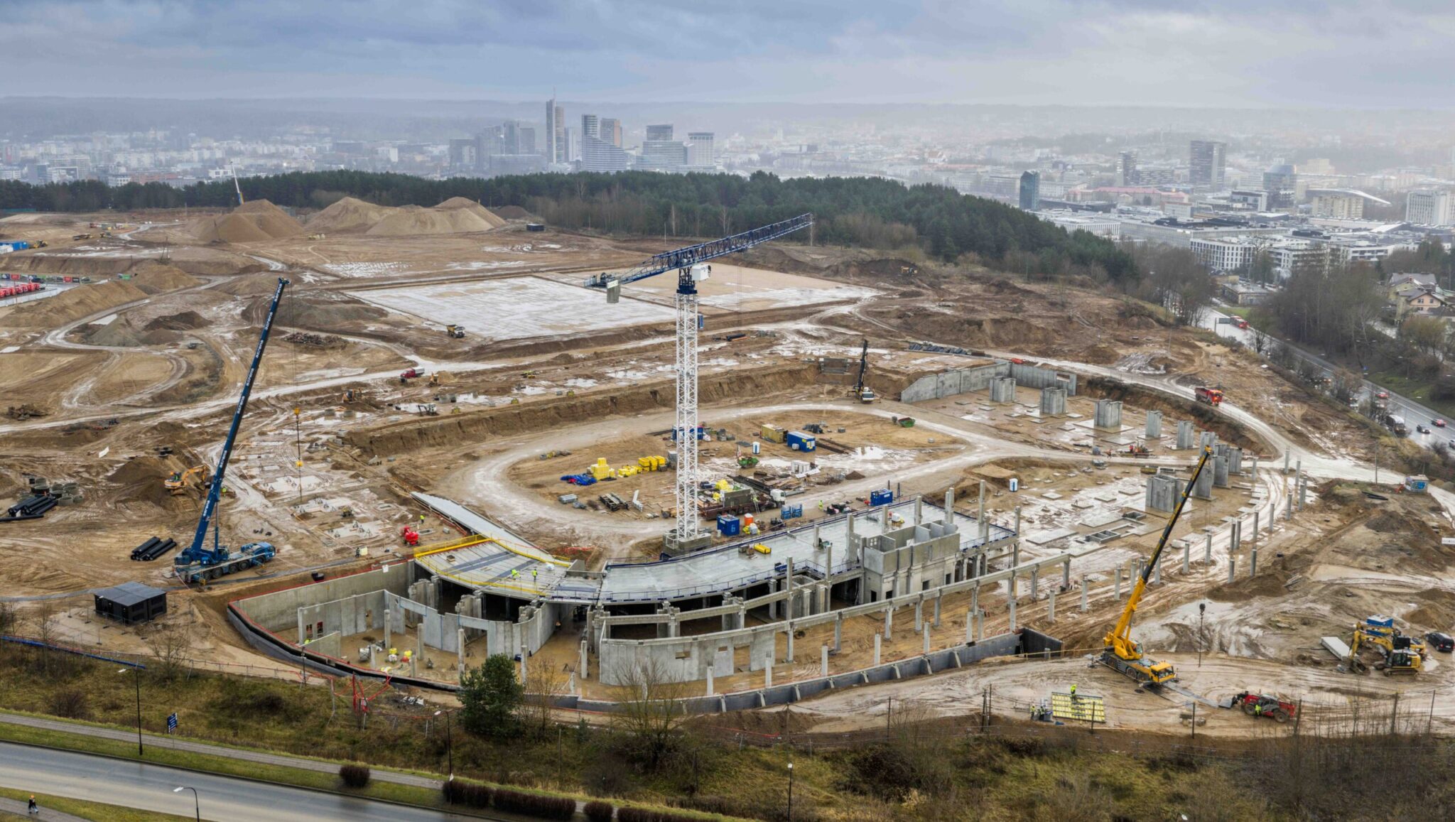 Nacionalinio stadiono Vilniuje statyba - Naresta