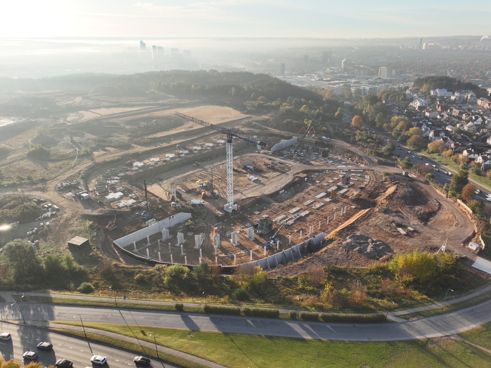 Nacionalinio stadiono Vilniuje statyba - Naresta