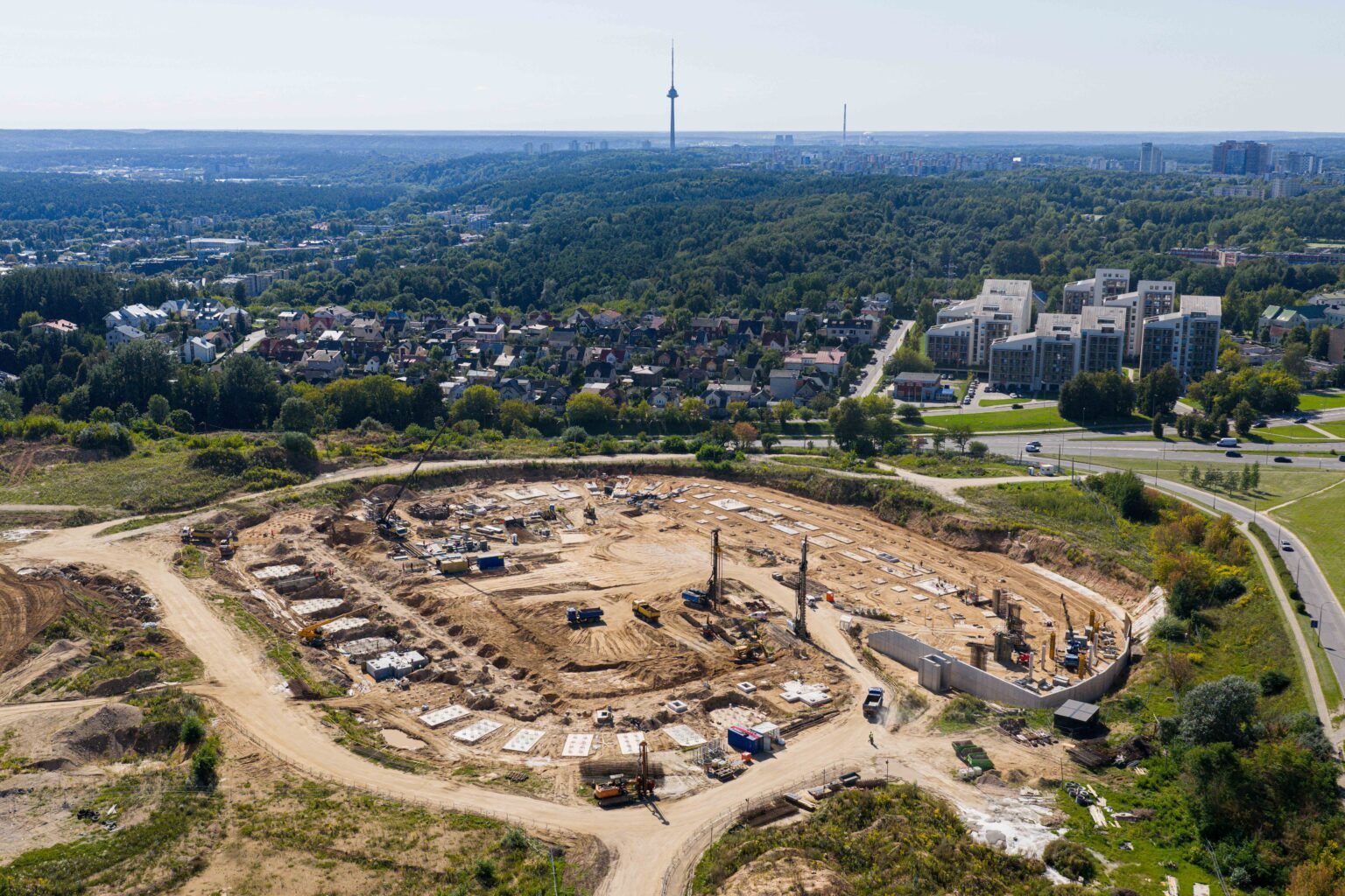 Nacionalinio stadiono Vilniuje statyba - Naresta