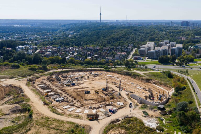 Nacionalinio stadiono Vilniuje statyba - Naresta